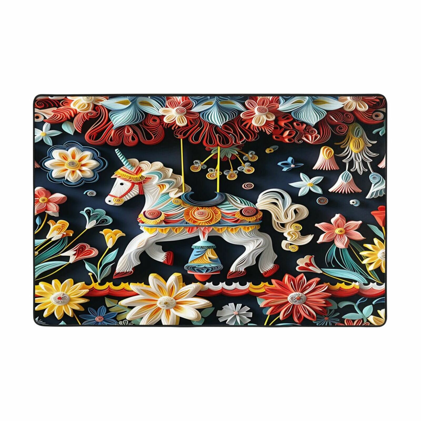 Ковер безворсовый，ковер в детскую，ковер в прихожую，ковер в гостиную，ковер прикроватный，ковер в детскую комнату 60x91cm