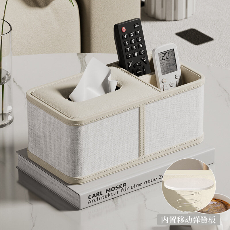 Легкая роскошная кожаная коробка для салфеток, высококачественное настольное украшение для кофейного стола, коробка для хранения, домашняя спальня, обеденный стол, гостиная, коробка для салфеток