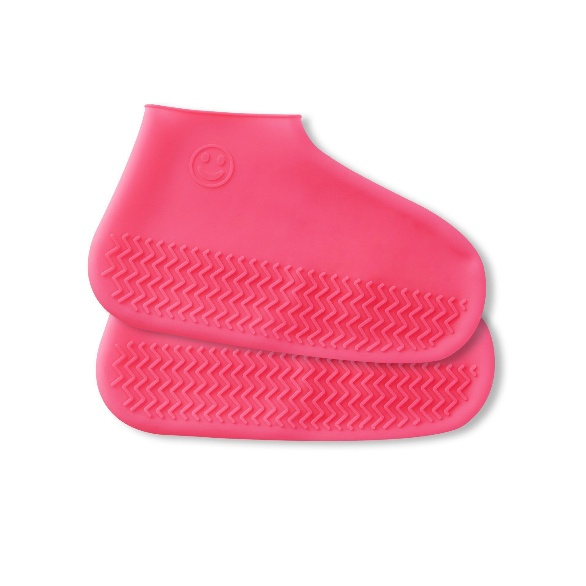 Водонепроницаемые силиконовые чехлы для резиновых сапог для детей, нескользящая подошва, размер S (26-34) - красный