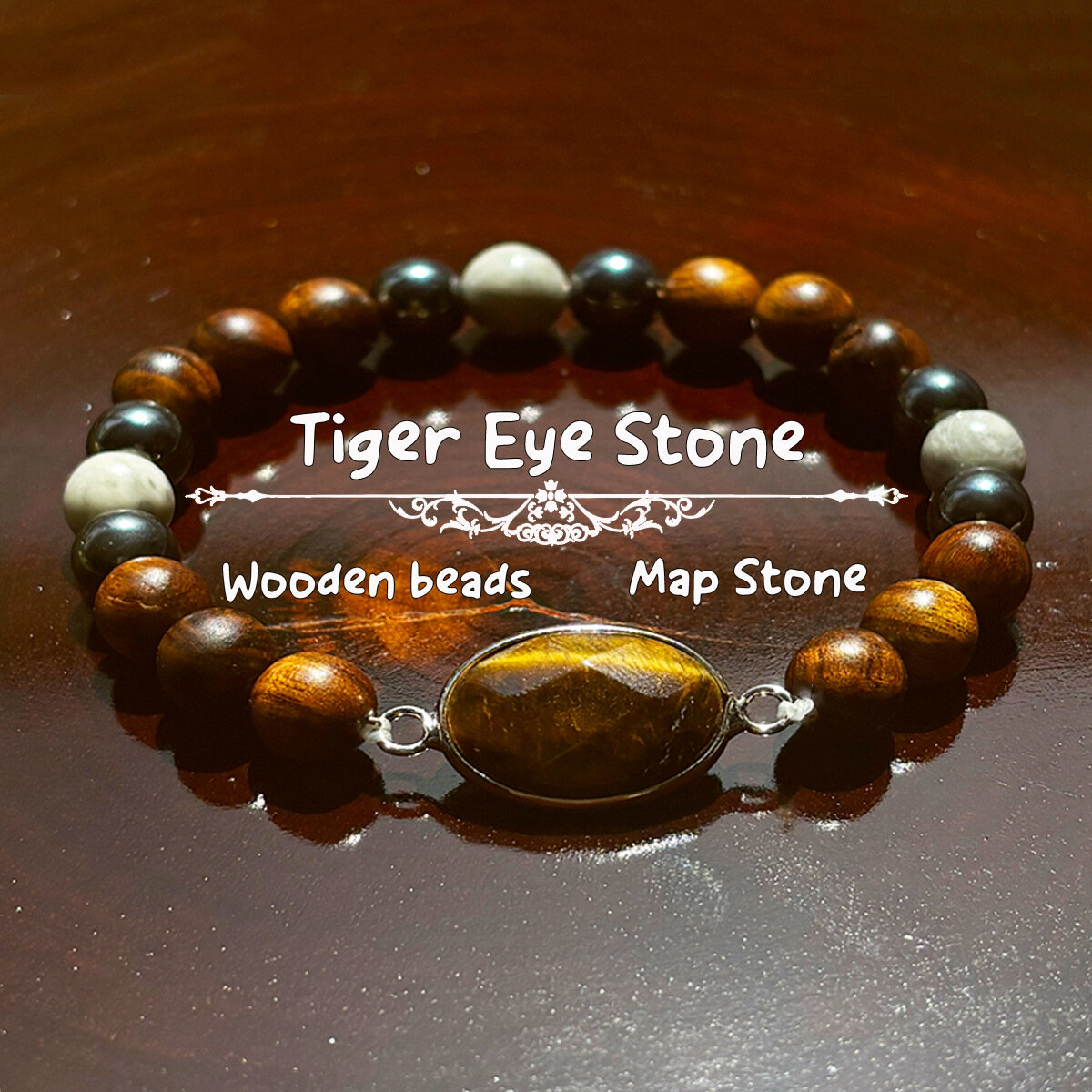 YM Mall Браслеты из бусин Деревянные бусины Унисекс Теплота