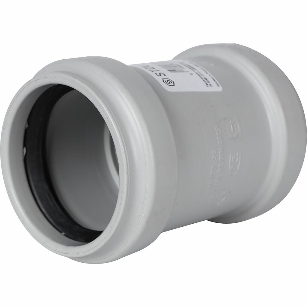 Муфта двухраструбная канализационная STOUT бесшумная D 58 мм SKB-0006-000058