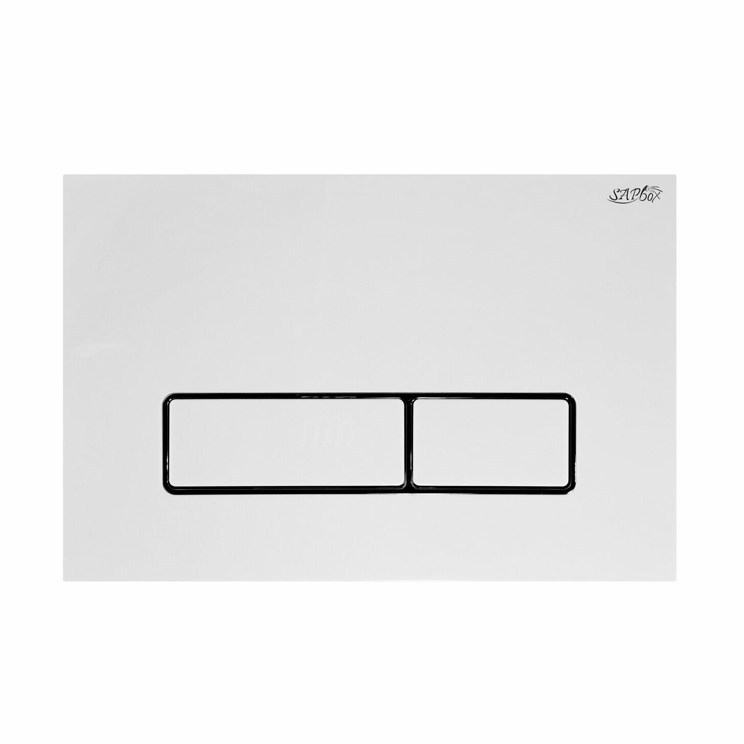 Панель смыва Sapbox 310WH0510 для инсталляции SBOX310 два режима, рамка хром/белая