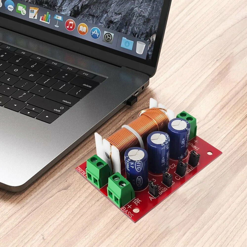 YLY-2088 400 Вт Регулируемый 2-полосный фильтр кроссовера Делитель частоты аудиодинамика