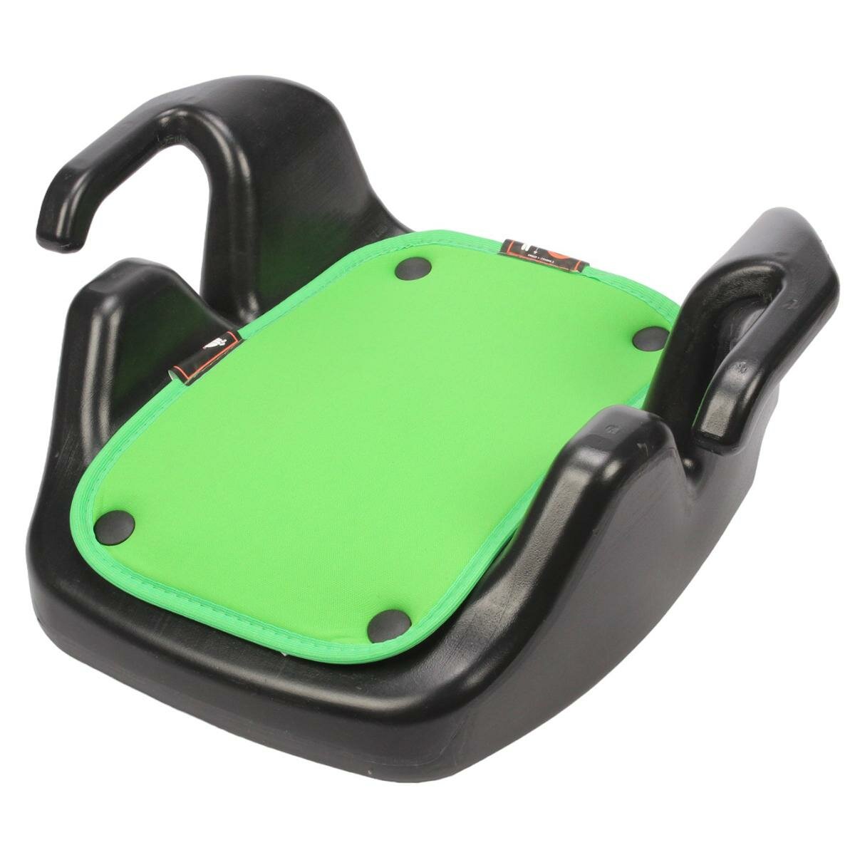 Бустер детский "Carmella" 15-36 кг, автокресло с боковыми ручками, зеленая подкладка, размер 28