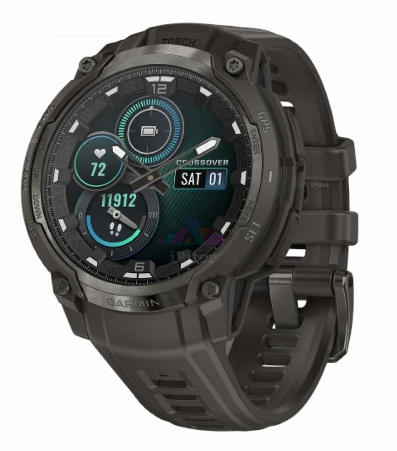 Умные часы Garmin Instinct Crossover Charcoal with Charcoal