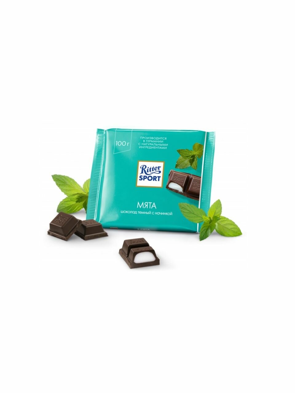 Шоколад Ritter Sport Мята (3шт)