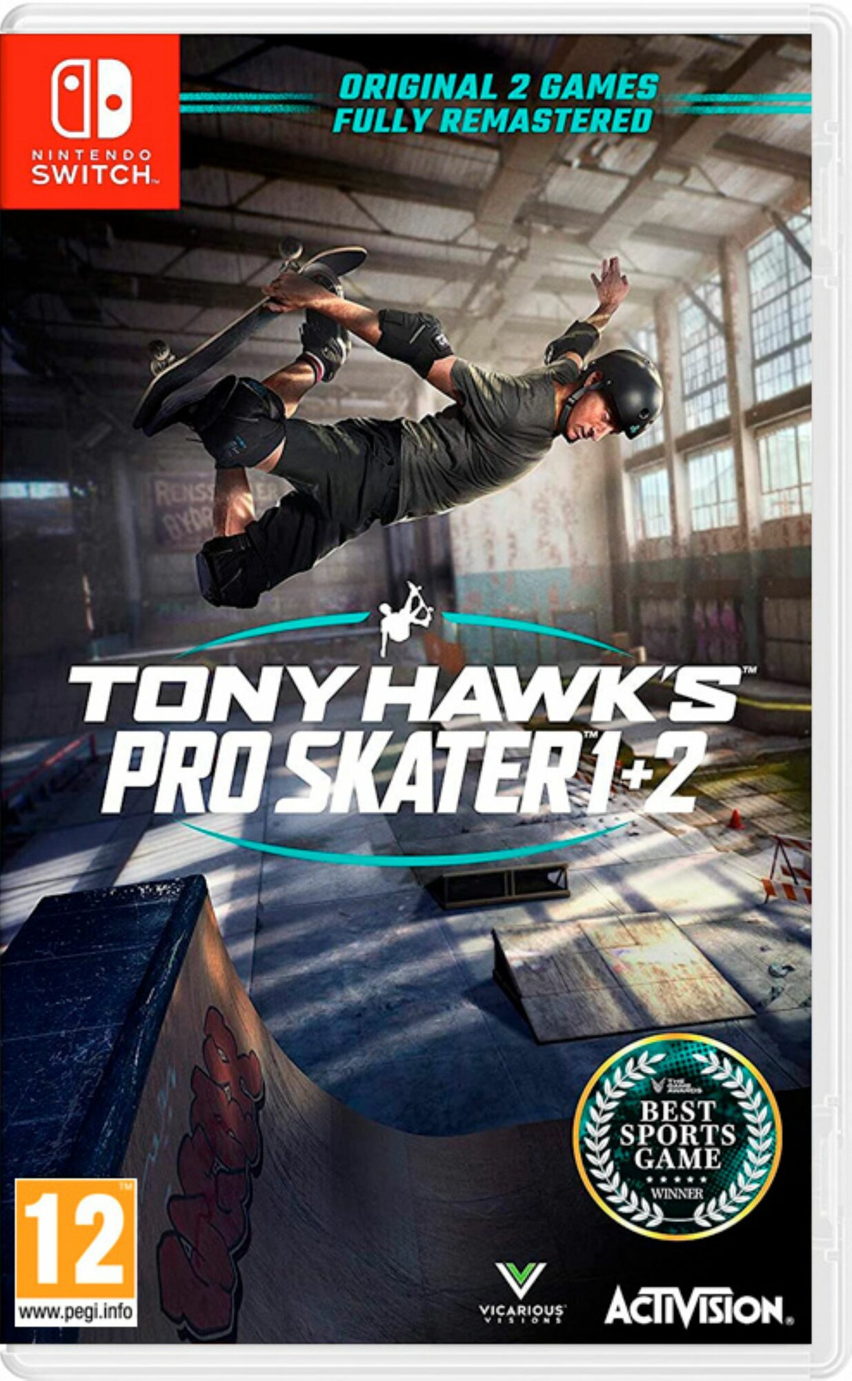 Tony Hawk's Pro Skater 1 + 2 (Игра на картридже) (Nintendo Switch)