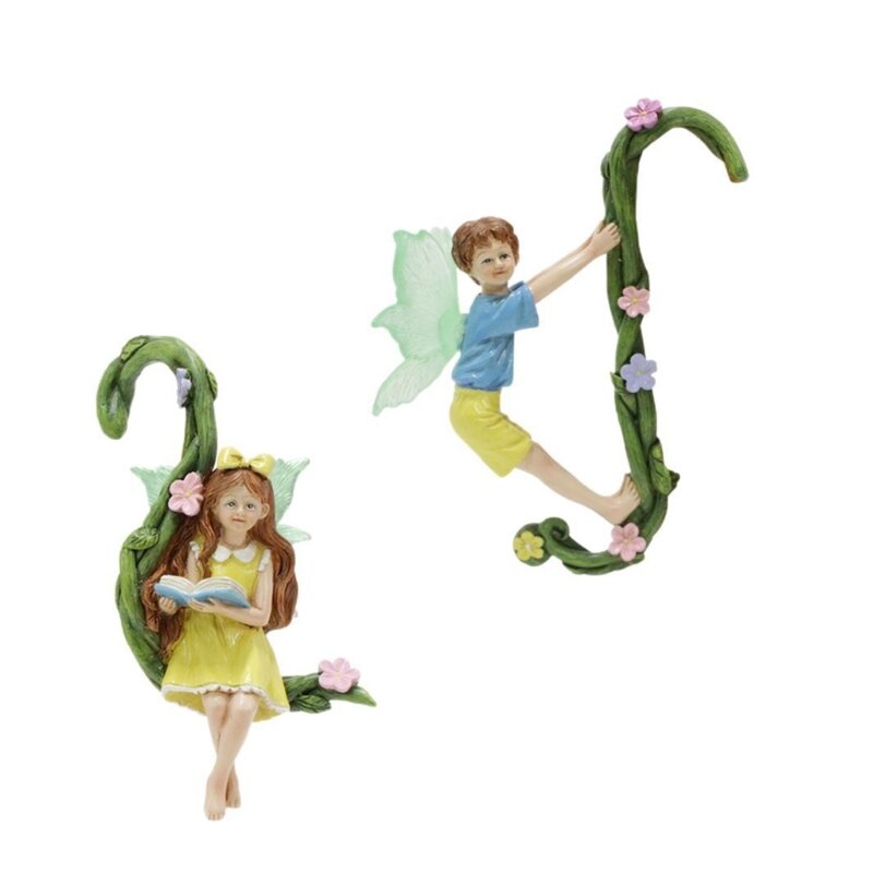 Упаковка из 2 Подвесных Фигурок Виноградной Лозы Для Домашнего Декора И Садового Искусства, Модель Из смолы, Скульптура, Простое В Установке Украшение
