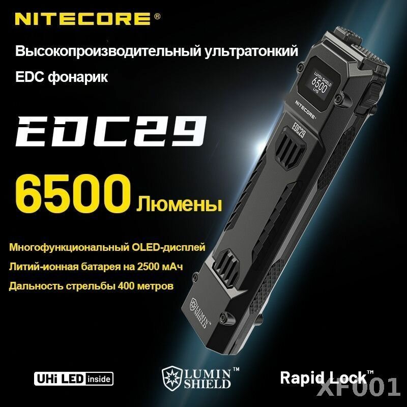 Инновационный фонарь прожектор NITECORE EDC29