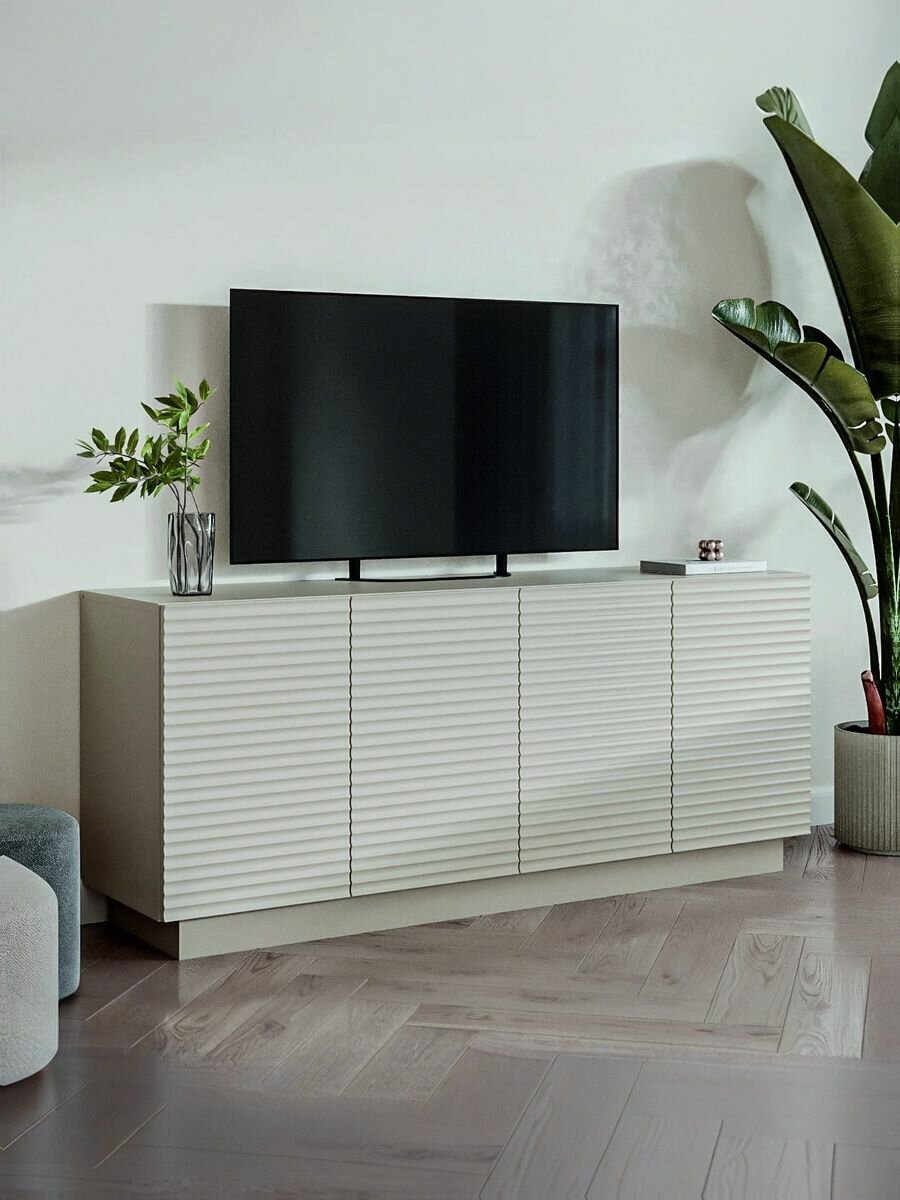 Тумба под телевизор Майер 153х40х65 Сатин, Паломна, 04-03