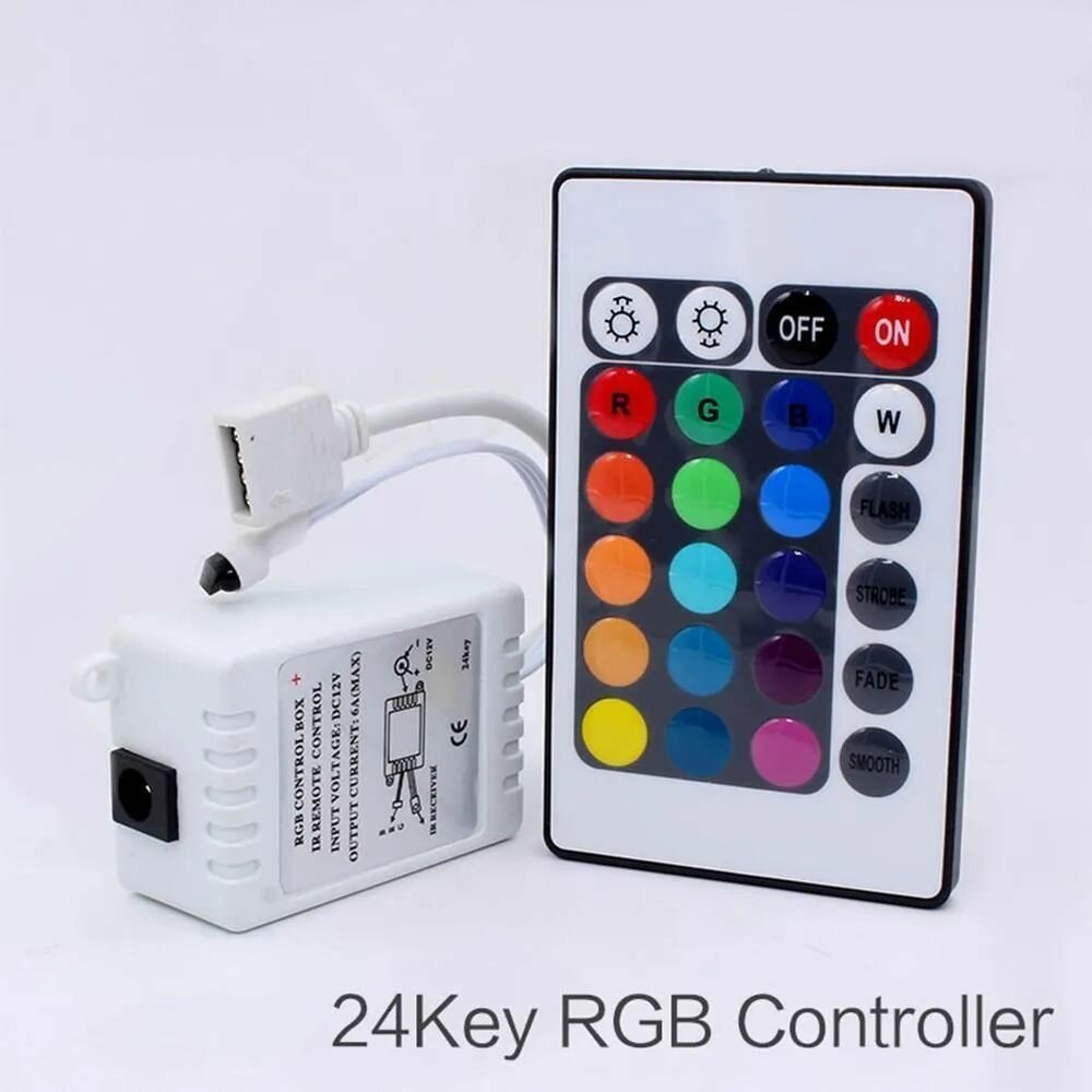 24Keys LED RGB контроллер DC12V И -пульт дистанционного управления для светодиодных лент
