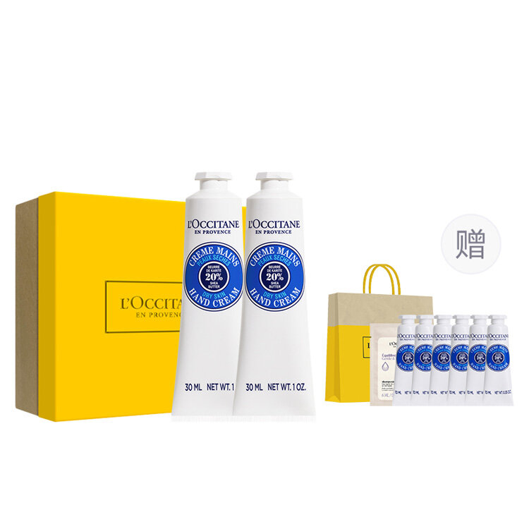 Крем для рук унисекс L'OCCITANE с маслом ши 2025 Рождественская коллекция Потпури, серебристый, Увлажняющий Восстанавливающий