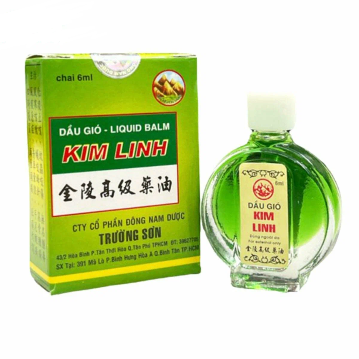 Бальзам-масло Kim Linh Dao, с эфирными маслами, 6 мл, Вьетнам