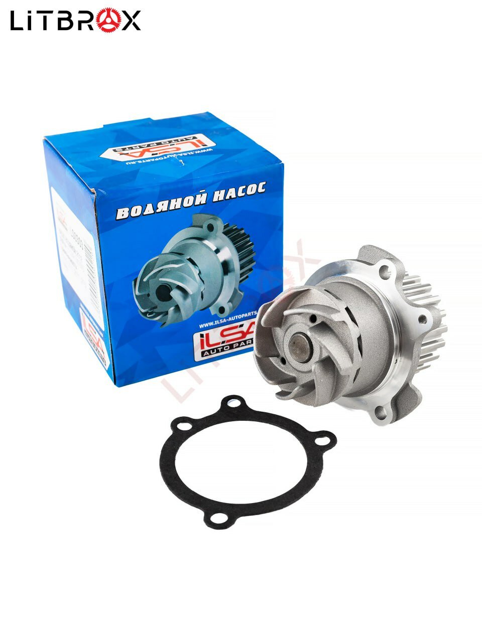 Насос водяной (Помпа) (Для двигателей 16 кл.) 'ILSA' ВАЗ LADA 2110, 2111, 2112 / LS0303 / 21124-1307010