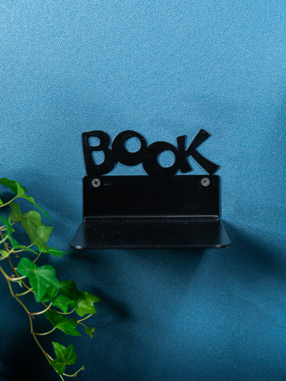 Полка HITSAD 705-085B, настенная, для книг, чёрная, металлическая, невидимая