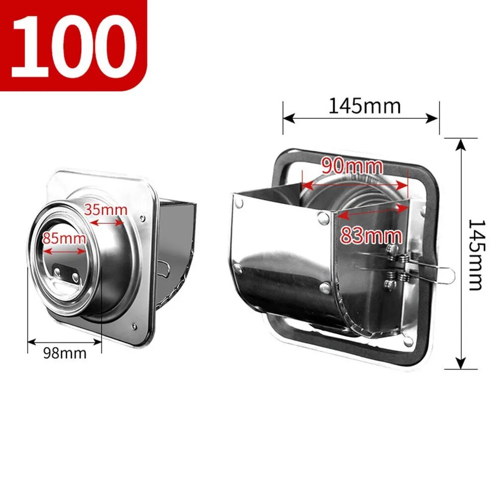 Обратный клапан для кухонной вытяжки и вентиляции