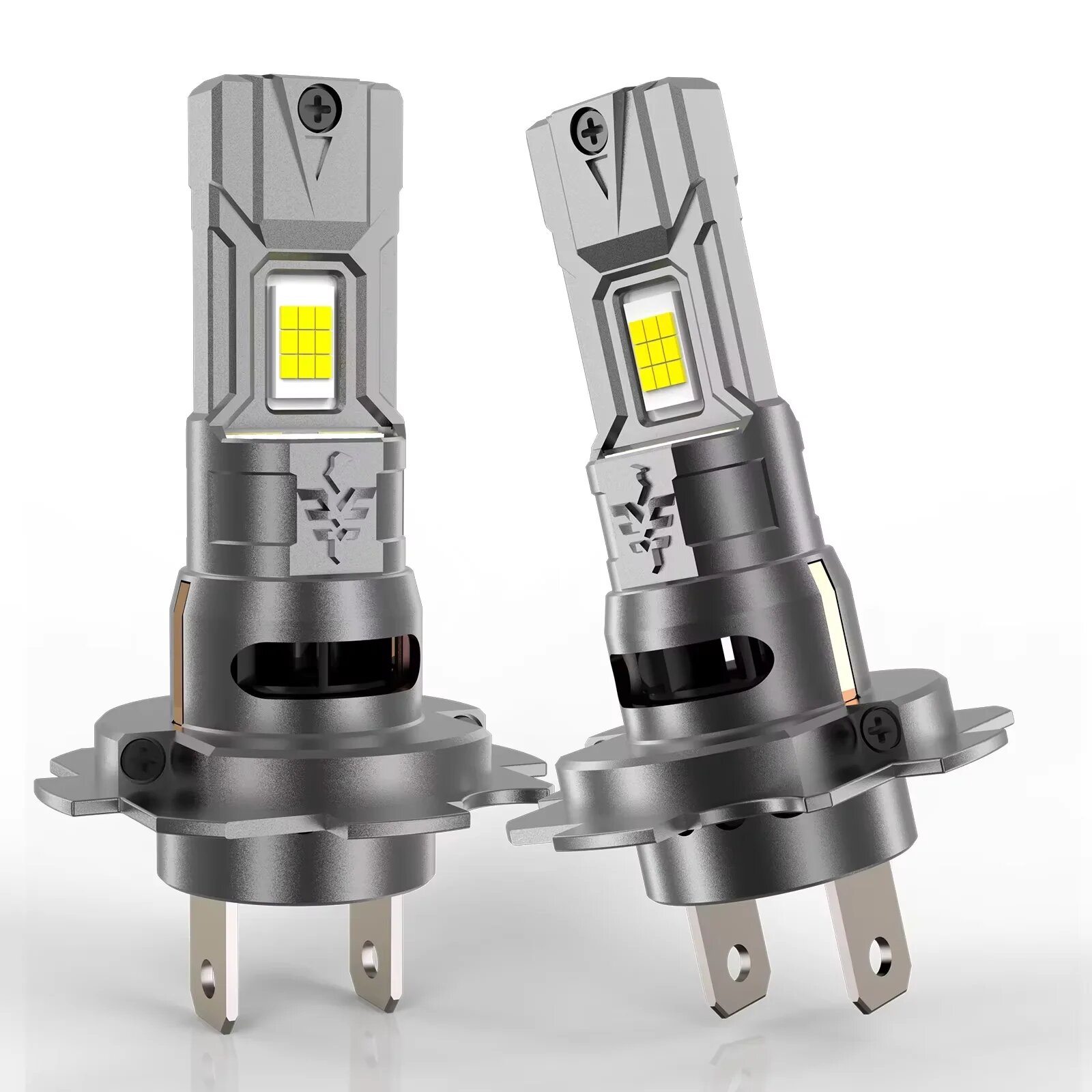 H7 H4 Led Canbus Lights 1:1 Мини-размер Автомобильная фара с вентилятором 800000LM Супер 2pcs H7