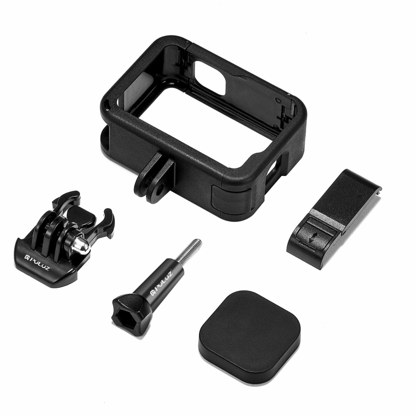 Клетка PA Expansion Frame PULUZ с боковой крышкой интерфейса для GoPro HERO13 Black/12 Black/11 Black/10 Black/9 Black
