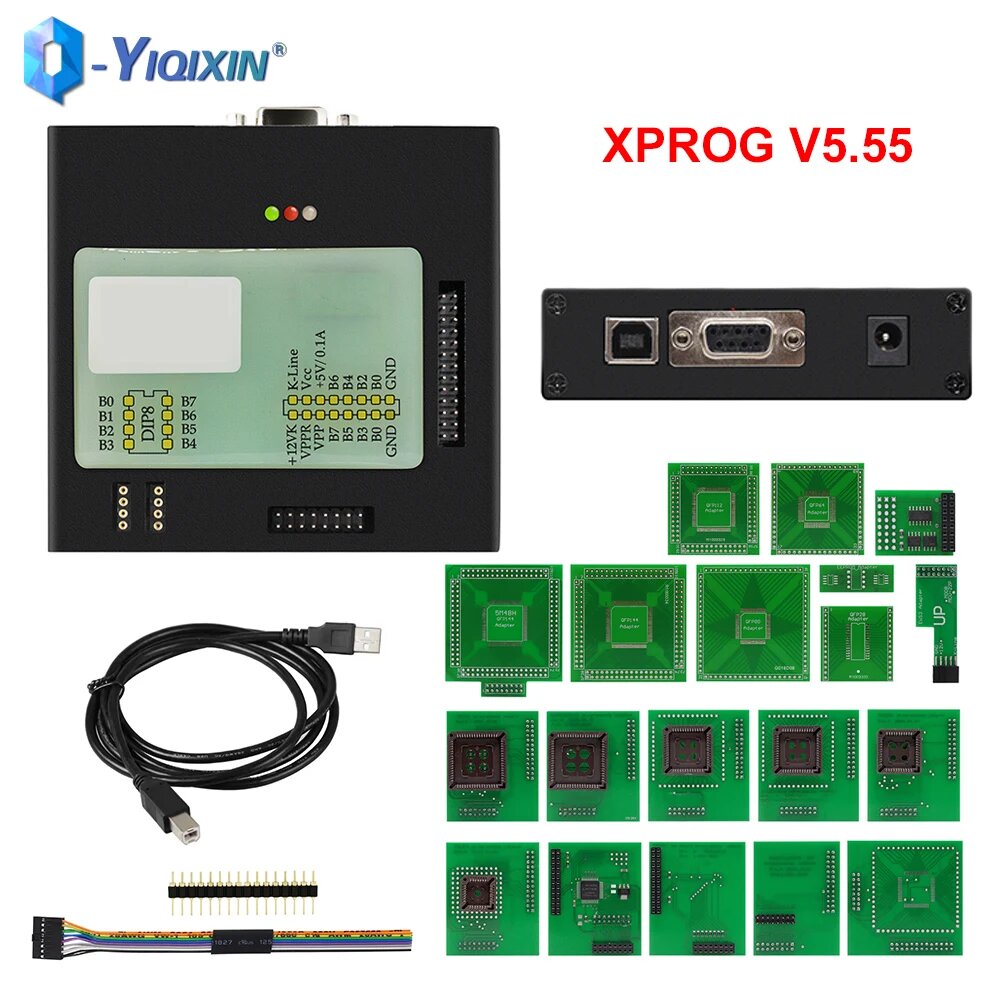 Программатор XPROG V5.55 для ECU BMW CAS4, инструмент для декодирования и тюнинга автомобильных чипов ECU, XPELDB 5.55, метал.