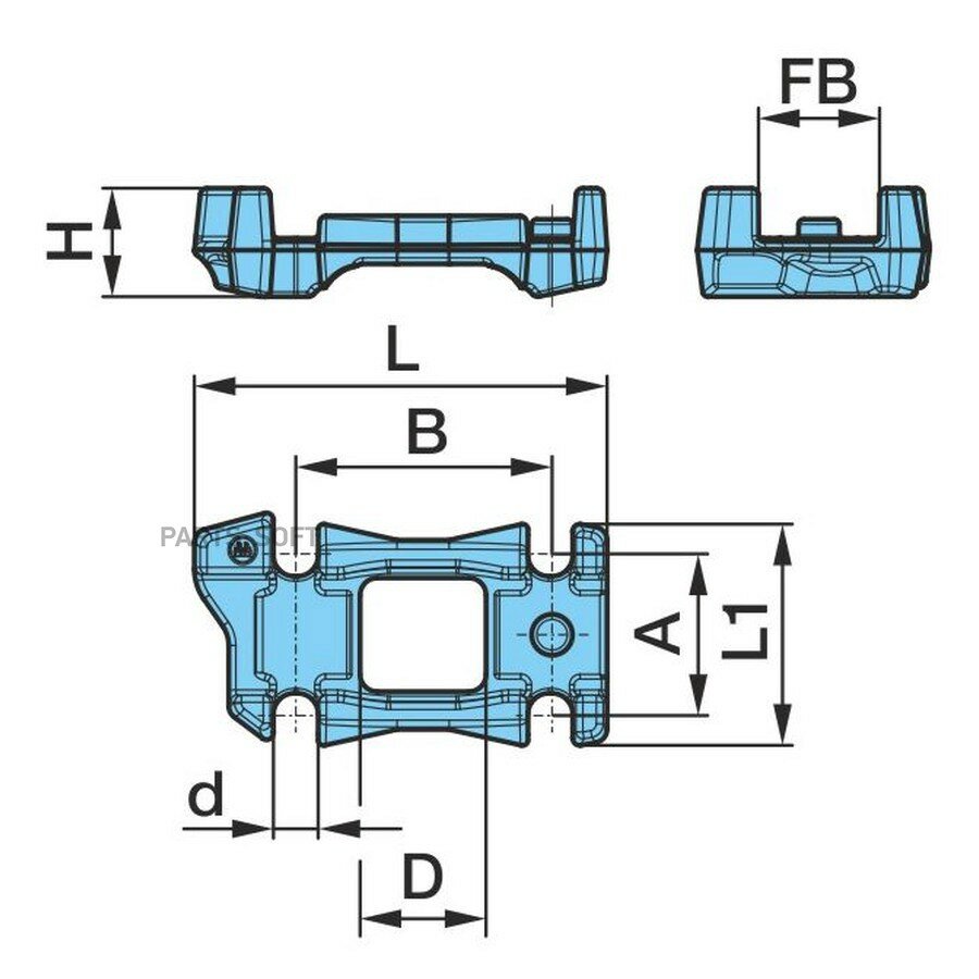 Пластина надрессорная левая F120S_ 71 BR от официального дистрибьютора, BPW, артикул 0303222050