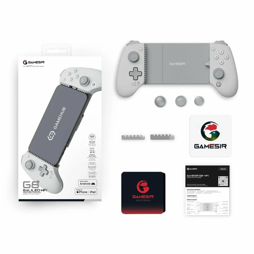 GameSir G8+ MFi Проводной мобильный игровой контроллер с эффектом Холла Запускает джойстик