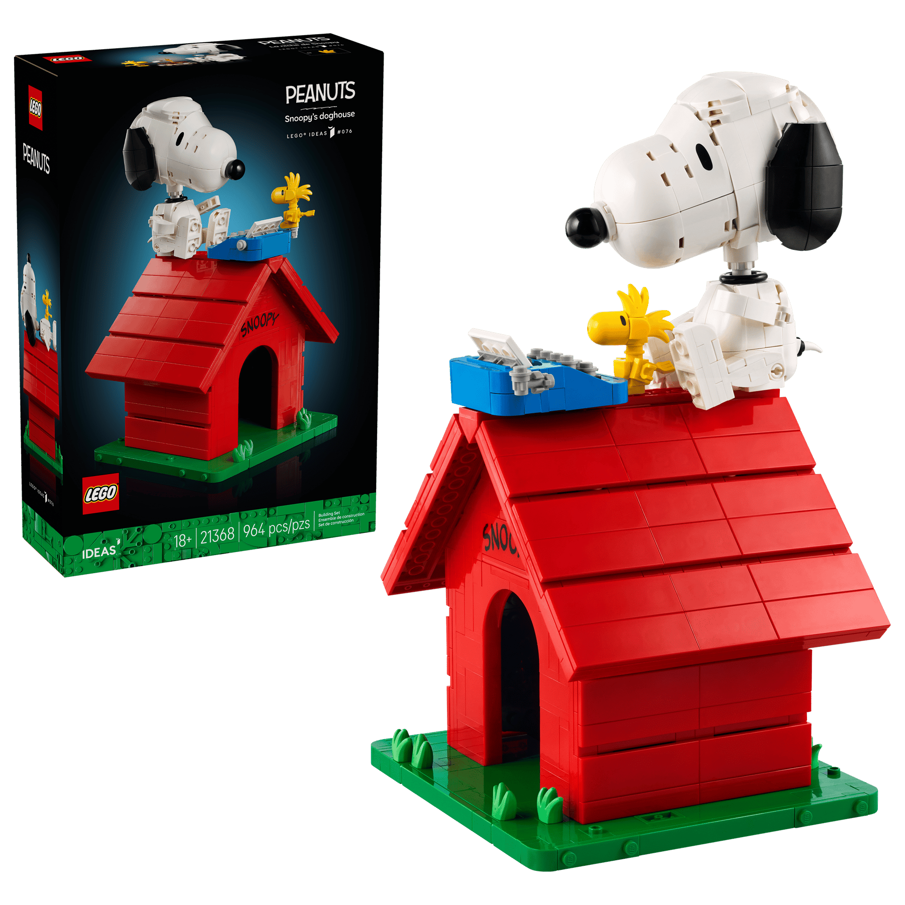 Конструктор LEGO Ideas 21368 Peanuts: Snoopy's Doghouse Собачья будка Снупи