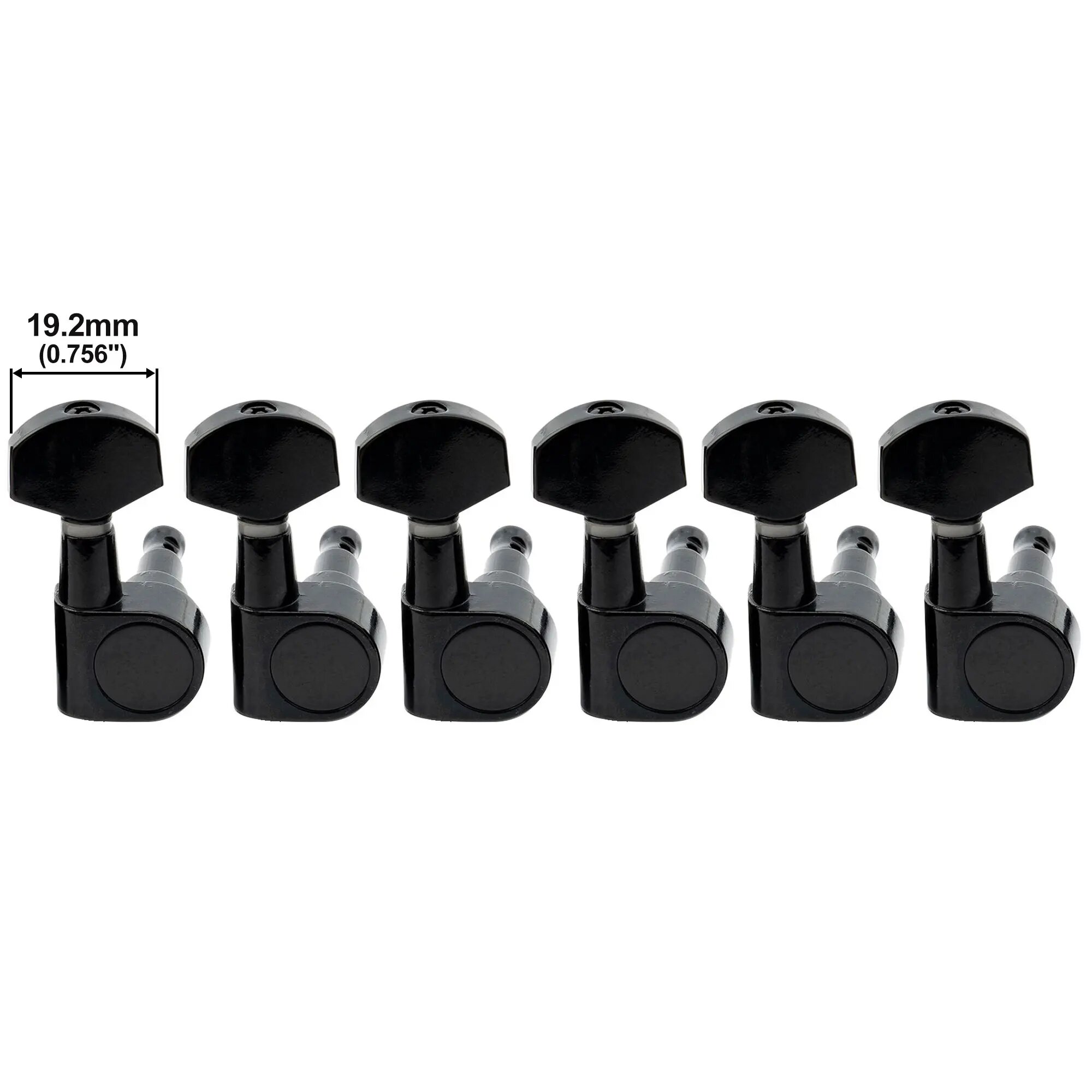 Черные гитарные тюнеры Musiclily MX1350-6P
