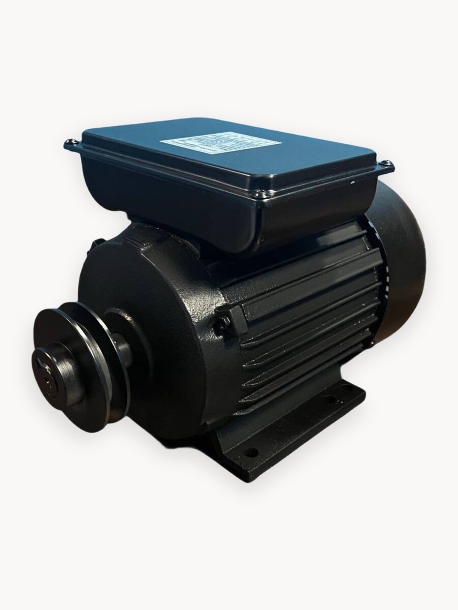 Электродвигатель / двигатель электрический чугунный корпус ДонТех 2200 Вт, ( 2.2 кВт, 2850 об/мин / + Шкив в комплекте )