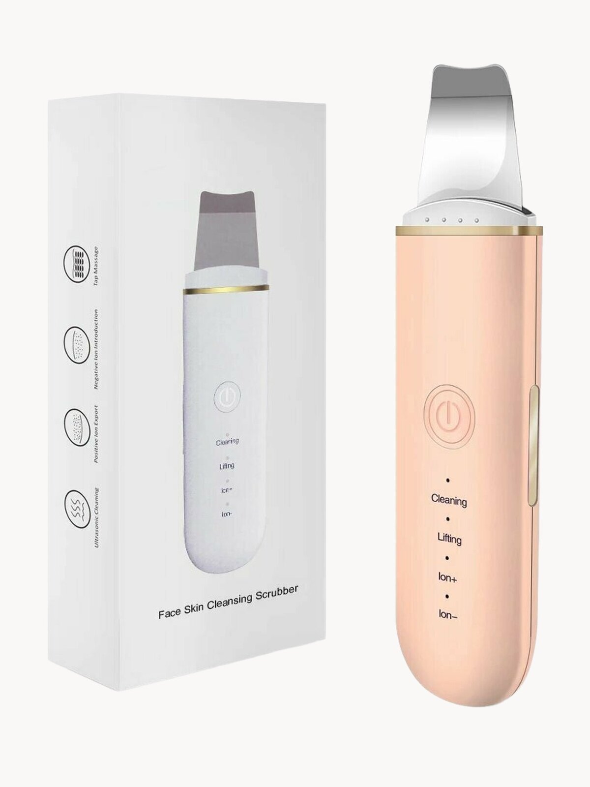 Xiaomi ультразвуковой скрабер для лица, Pink with box