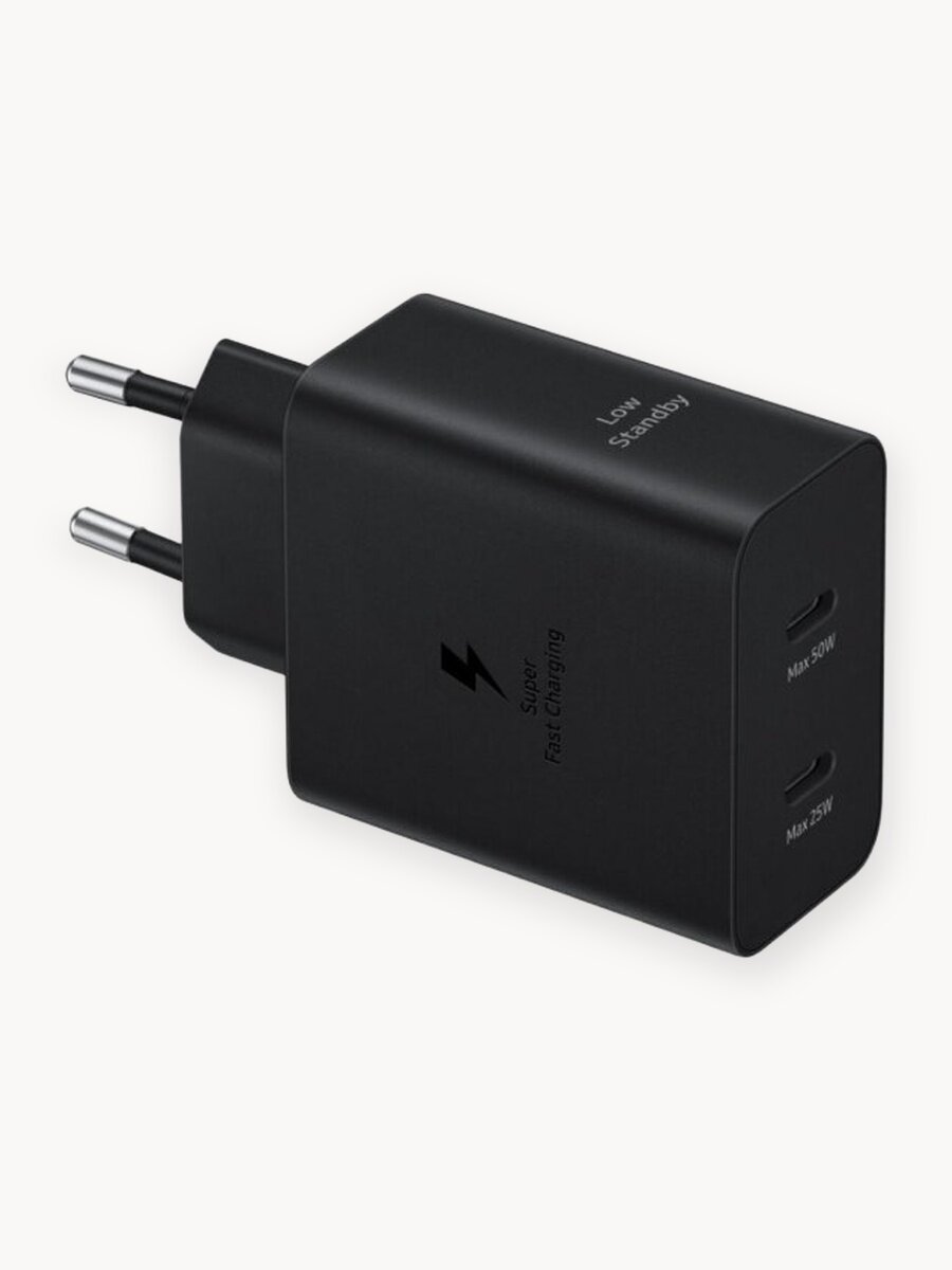 Сетевое зарядное устройство Samsung EP-T5020 50Вт, 3A, (EP-T5020XBEGEU), черный