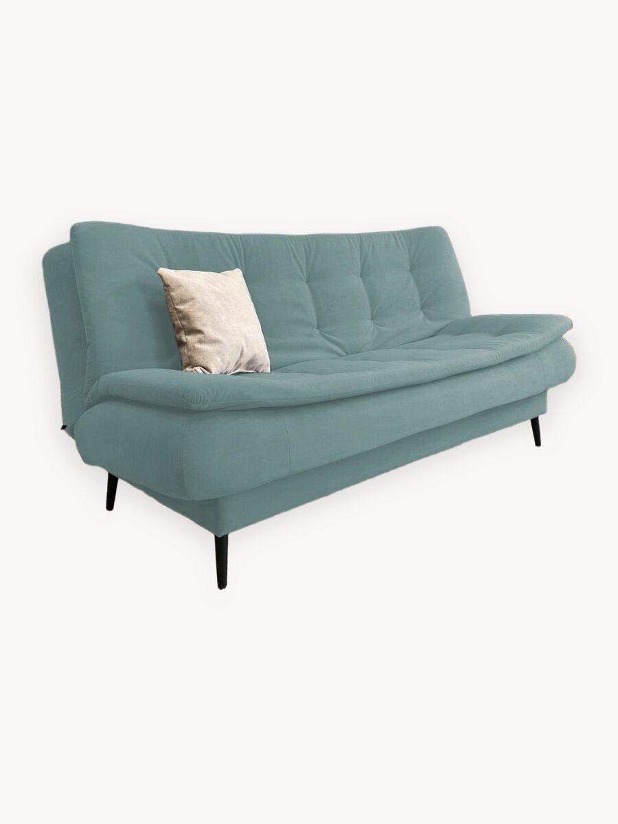 Диван-книжка Сити-Л (198), бирюзовый велюр