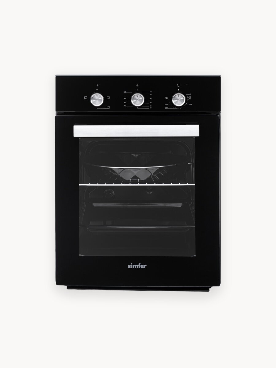 Духовой шкаф электрический встраиваемый 45см Simfer, 3 режима, 49 литров, таймер, 2 стекла, 5 ЛЕТ гарантия, турция