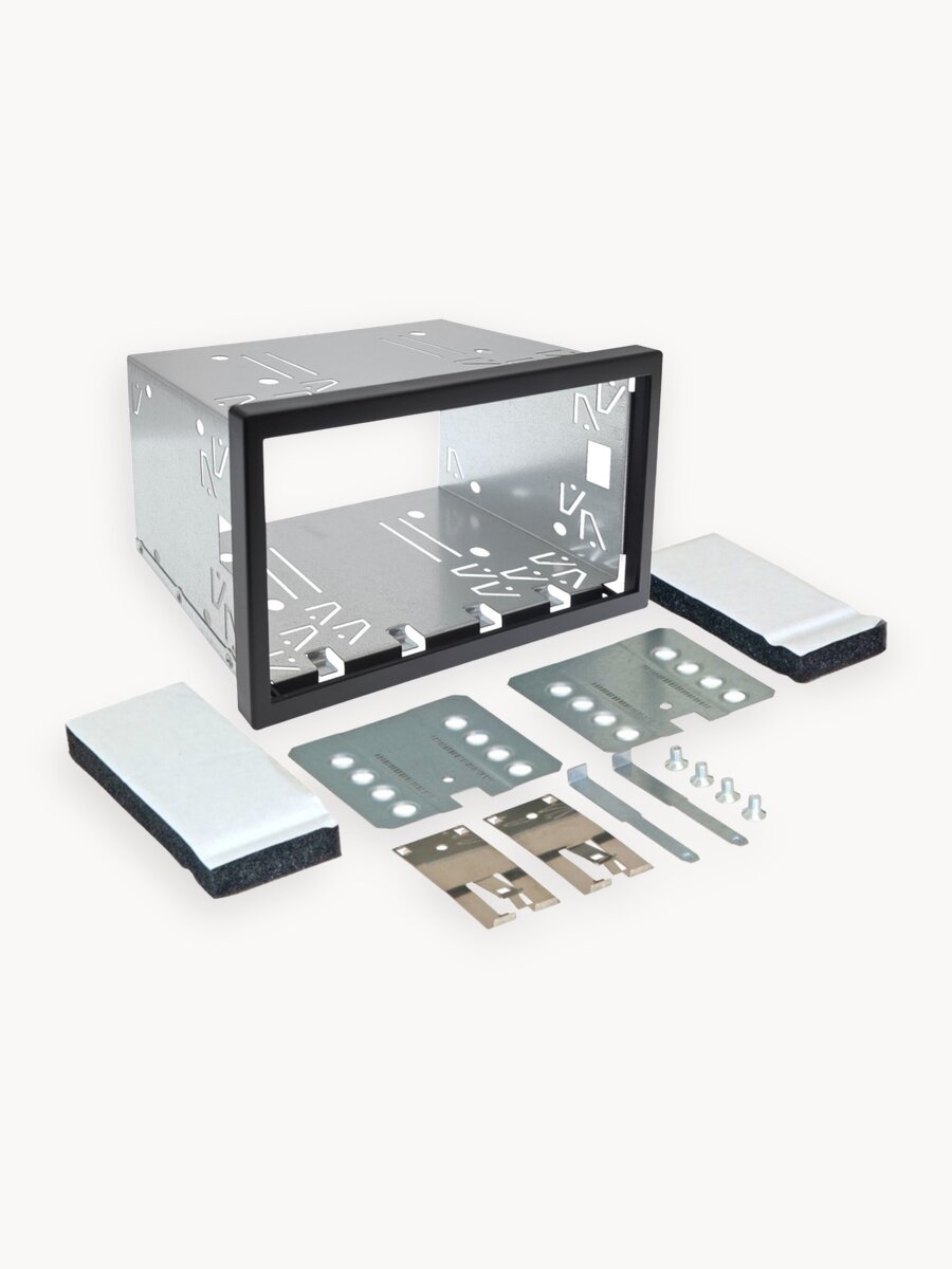 Универсальная корзина для крепления магнитолы 188x118мм 2 din