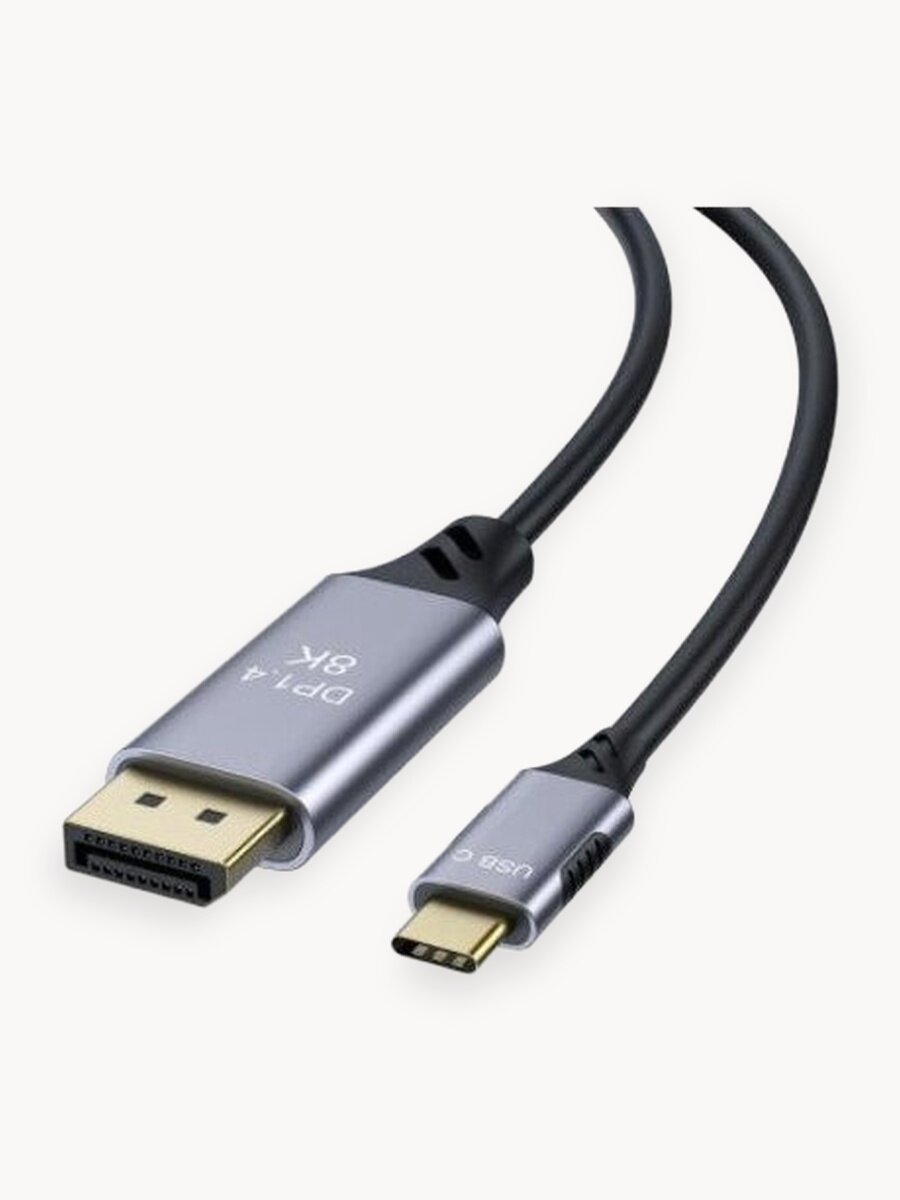 Кабель адаптер Ks-is USB-C M DisplayPort 1.4 M (KS-536) 1.8м