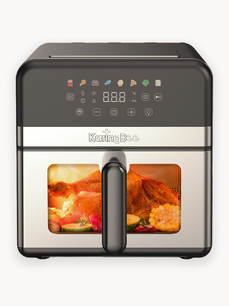 Аэрогриль KaringBee SZ-A807/из нержавеющей стали/7л + 8 программ/80-210°C 2000 Вт