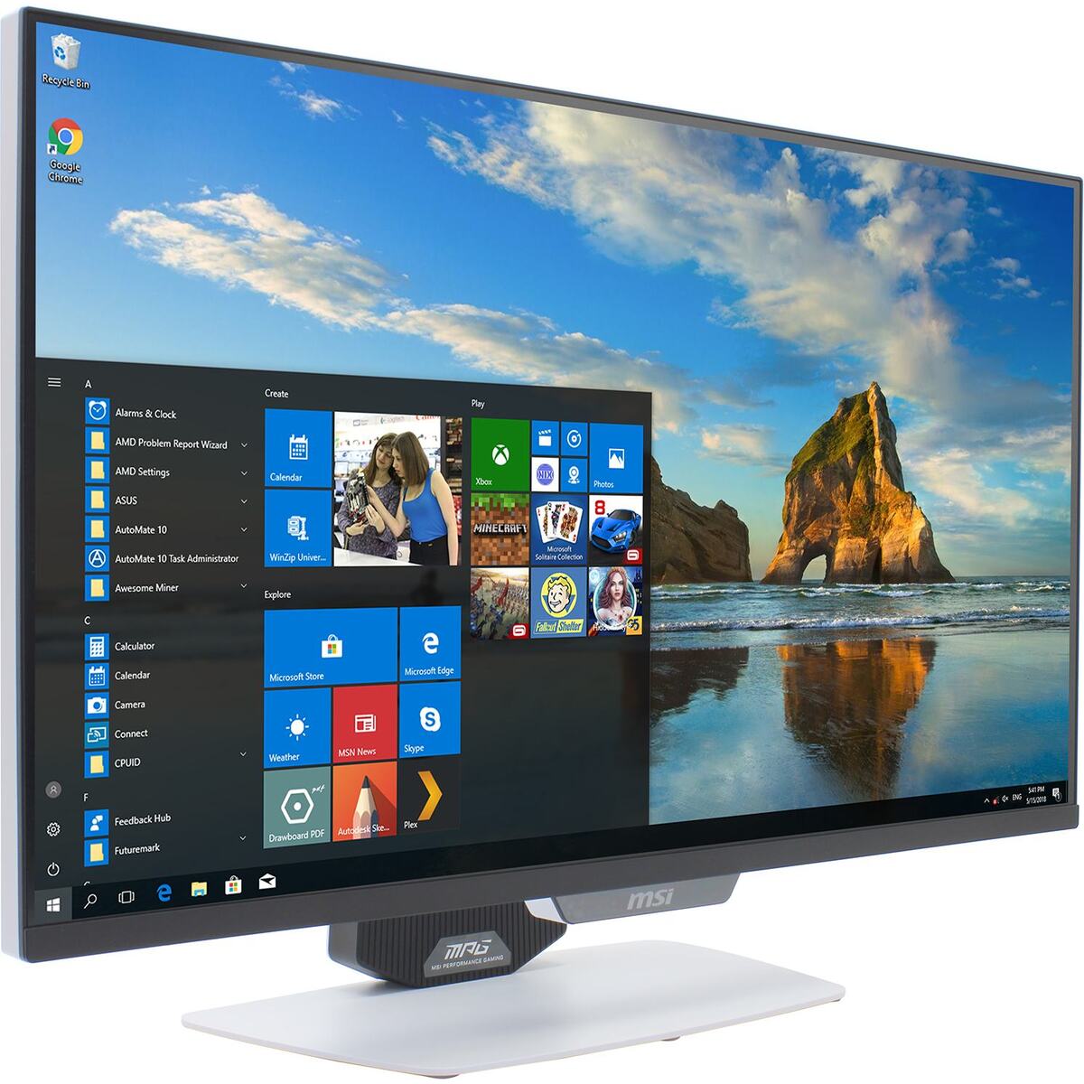 27" ЖК Монитор MSI MPG 274URDFW E16M с поворотом экрана (miniLED, 3840x2160, HDMI, DP, USB2.0 Hub)