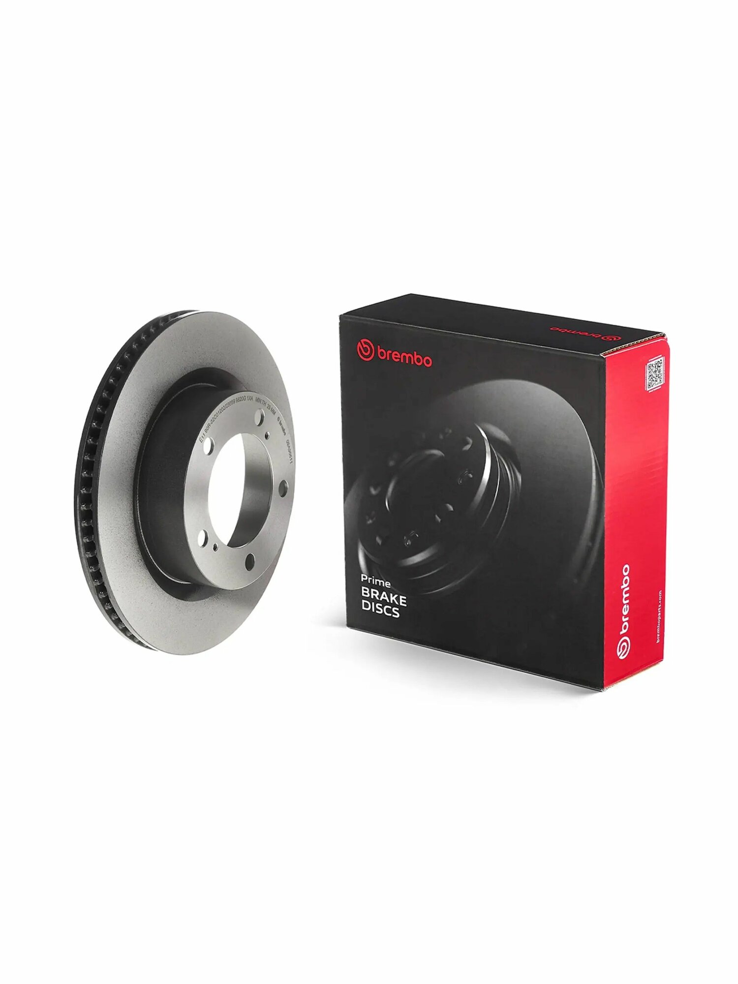 Диск тормозной вентилируемый передний BREMBO (09. A966.11) Prime UV Coated