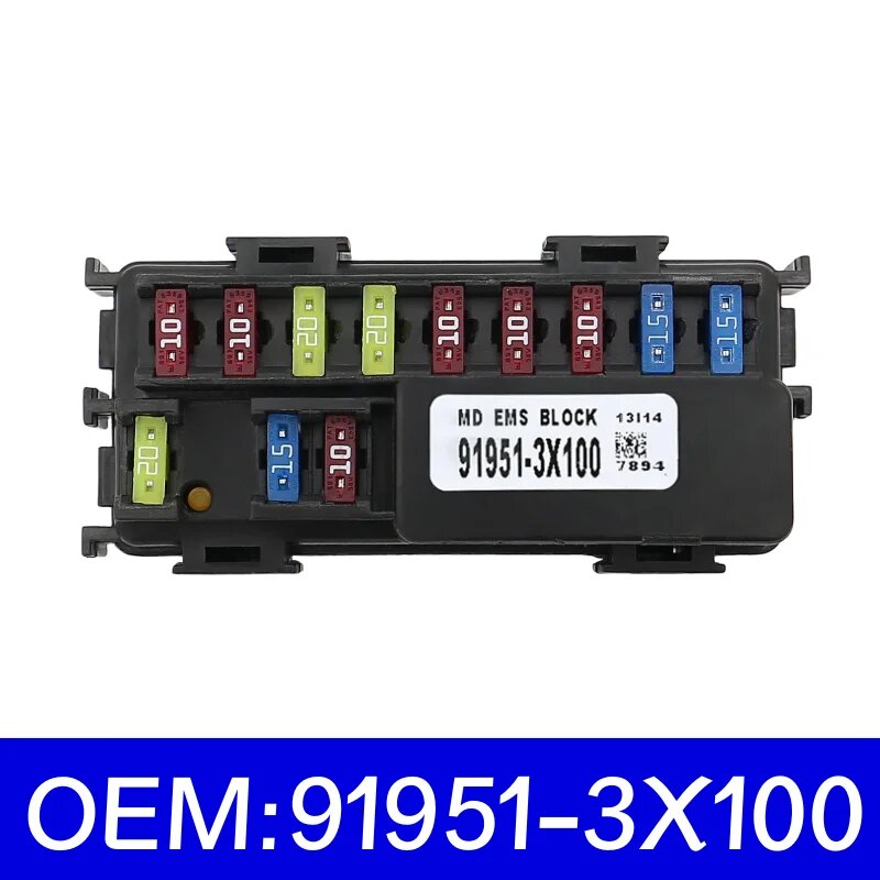 91951-3X100 Блок предохранителей двигателя в сборе, система модуля для Hyundai Elantra MD Kia Forte K3 Cerato 919513 X100