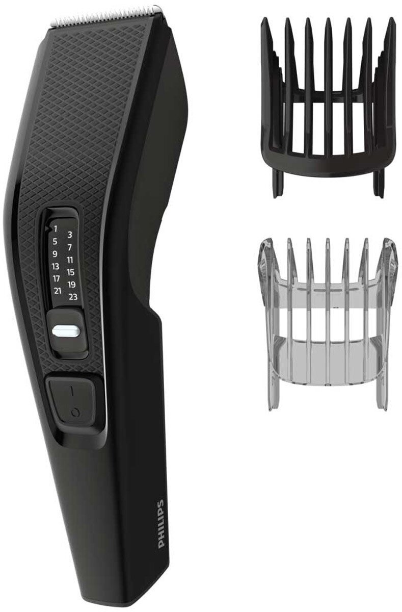 Машинка для стрижки Philips HC3510/15 черный (насадок в компл:2шт)