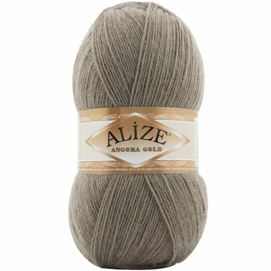 Пряжа Alize ANGORA GOLD 283 серо-бежевый (5 мотков)