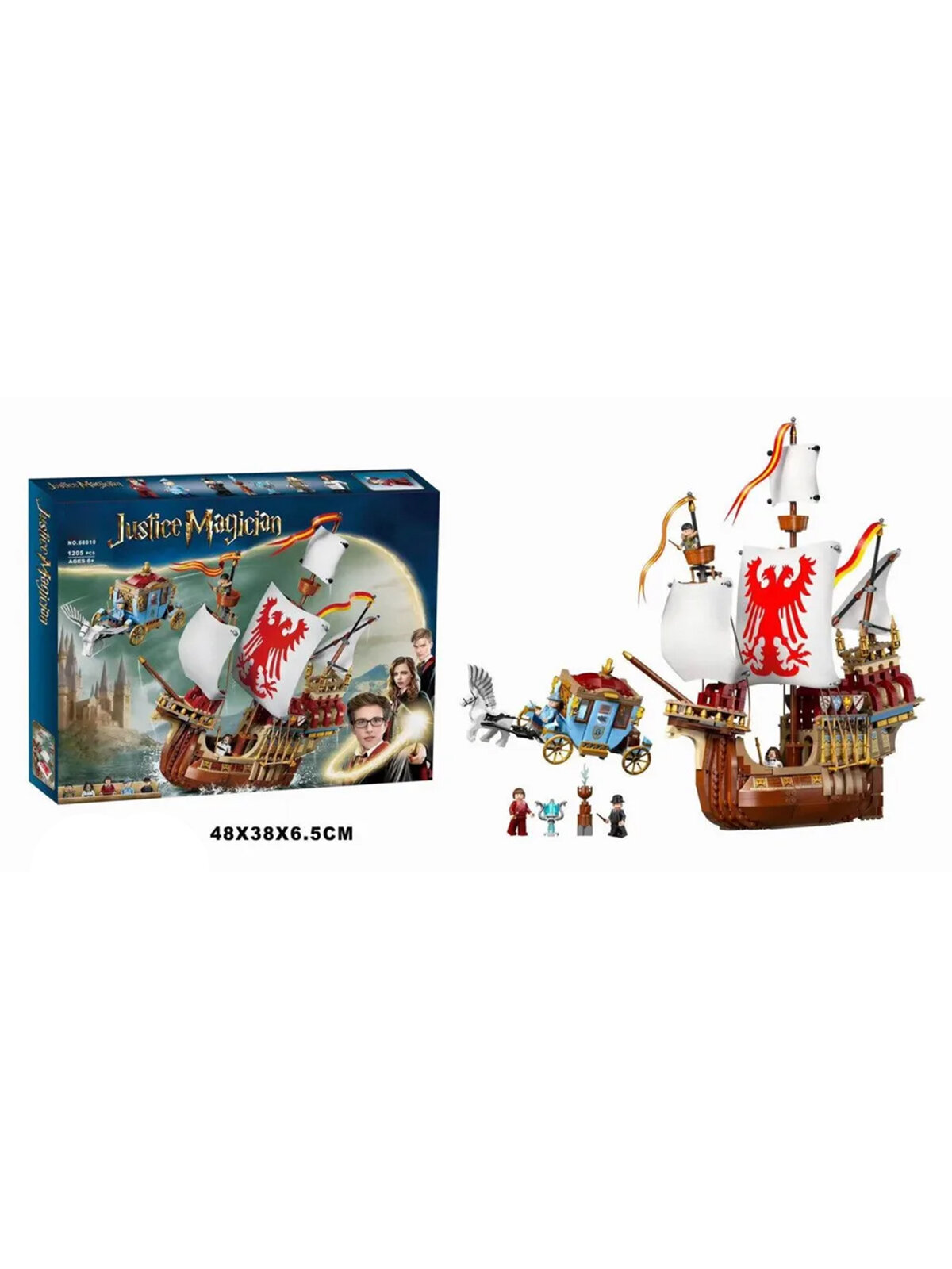 Конструктор LARI Гарри Поттер "Карета Шармбатона и корабль Дурмстранга" 1205 деталей