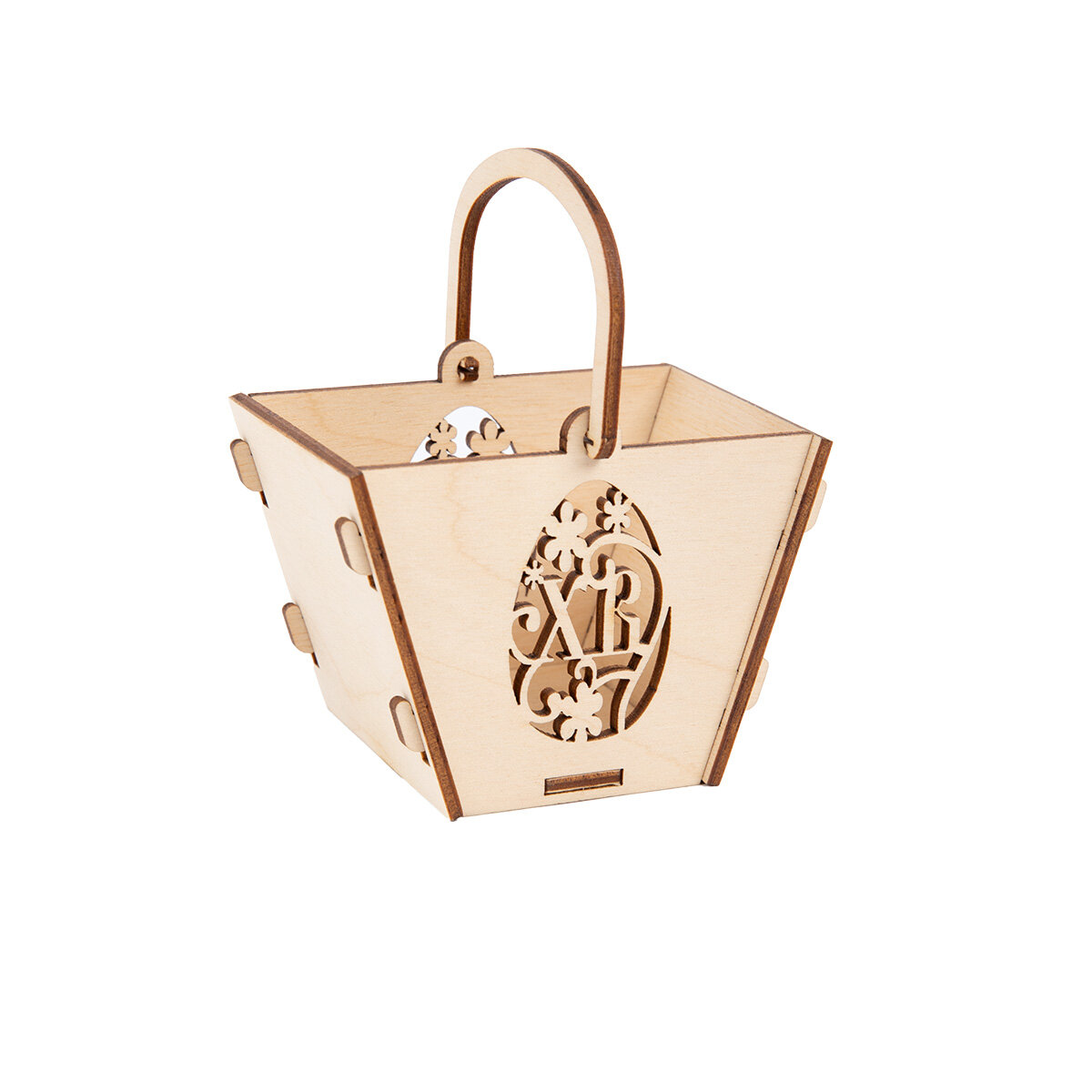 Mr. Carving КЛ-24-GD07 Пасхальная корзинка из фанеры 6 х 8.7 х 6.6 см заготовка для декора