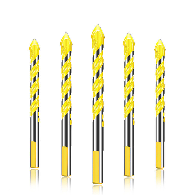 Шт. трехгранное сверло, спиральная головка, многоцелевое керамическое настенное стекло, цемент, открыватель отверстий, камнерезное сверло