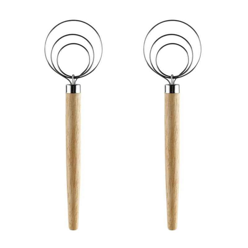 Шт. Деревянный венчик для взбивания яиц, блендер для теста, ручной миксер для кухонных принадлежностей для выпечки