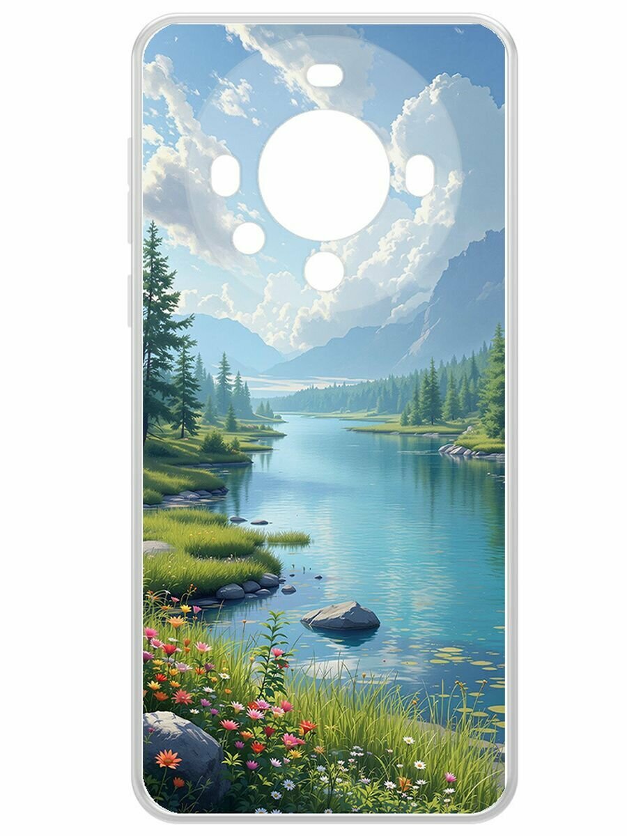 Чехол-накладка Krutoff Clear Case Наши просторы для Huawei Mate 60