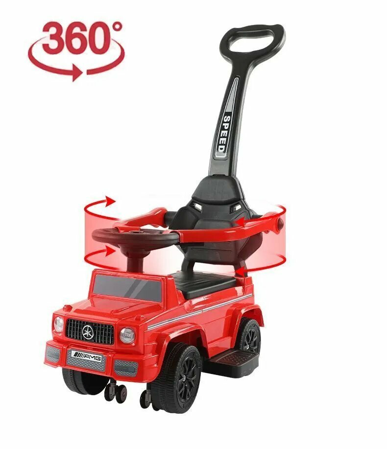 Каталка-пушкар Mercedes-Benz G350 "Гелендваген", пластик, красная