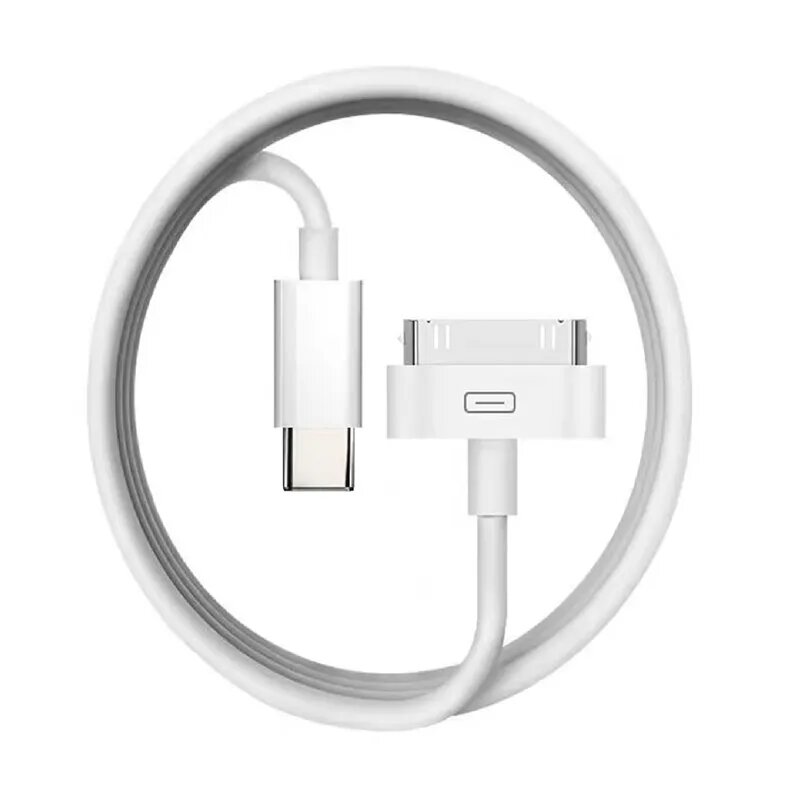 30-контактный к USB-кабелю для зарядки данных для IPhone 4 4S 3GS IPad 3 2 1 IPod USBC Type C на 30-контактный адаптер для зарядного устройства, аксессуары