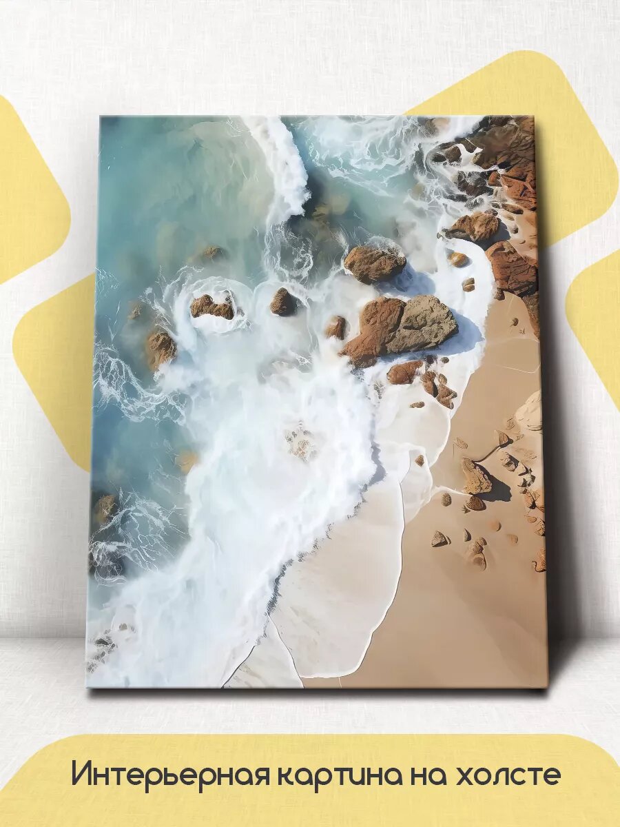 Картина на стену интерьерная Морской пейзаж, пляж 45x60 см