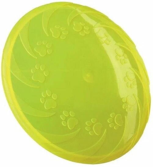 Homepet Игрушка Фрисби для собак, желтая, 22.5 см