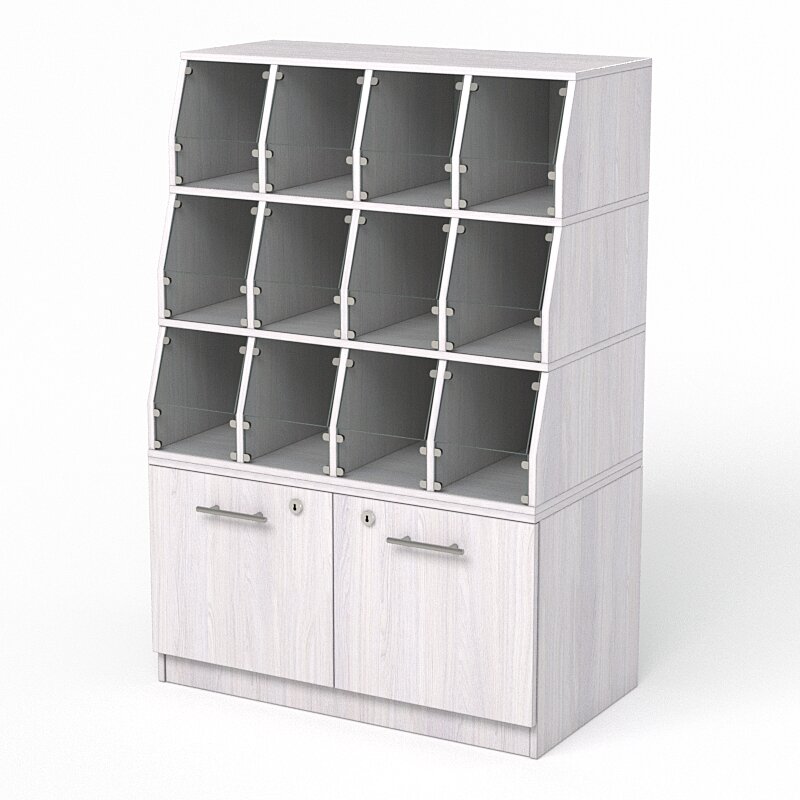 Стеллаж для конфет, орехов, сухофруктов "орешек" №2, Ясень Анкор светлый - U31104